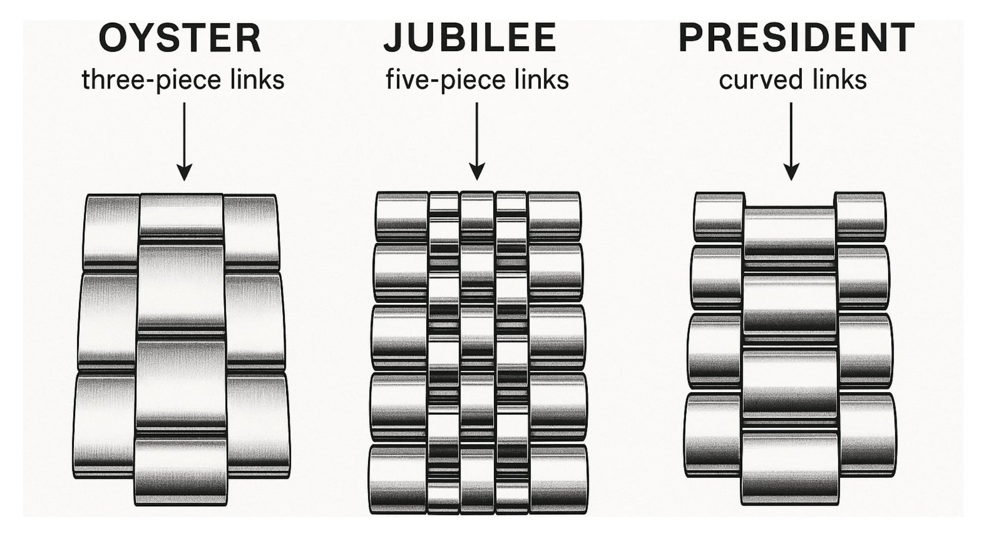 Complete Rolex Bracelet Link Count Guide